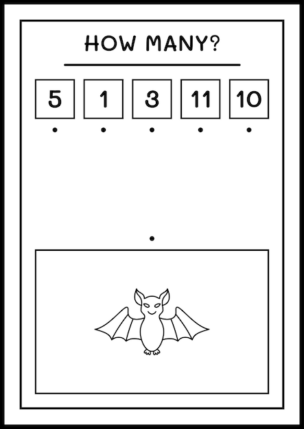 Playful Bat Counting Puzzle: How Many Bats Can You Spot? | Jiffy Designs