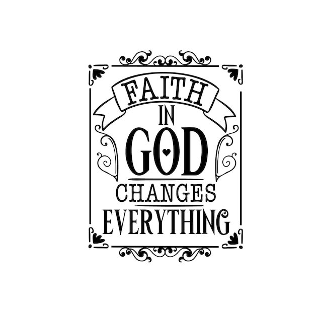 Inspirational Vintage Typography with Spiritual Message | Jiffy Designs