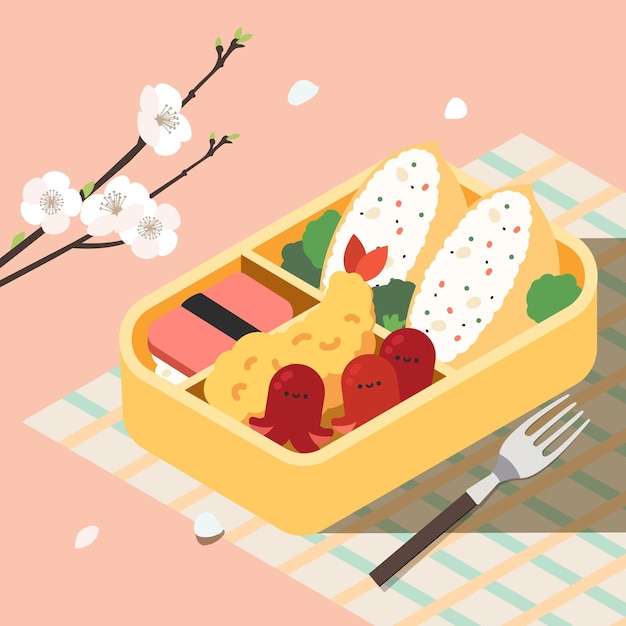 Delightful Bento Box Filled with Vibrant Delicacies | Jiffy Designs