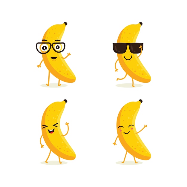 Quirky and Vibrant Banana Collection with Playful Personalities | Jiffy ...