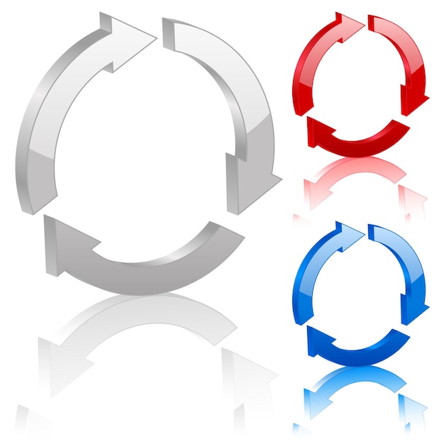 Colorful Circular Arrows Illustrating Continuous Process Flow | Jiffy ...