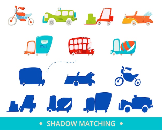 Vibrant Collection of Playful Transportation Silhouettes | Jiffy Designs