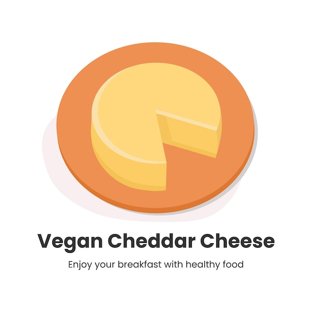 Vibrant Vegan Cheddar Cheese Slice for Nutritious Meals | Jiffy Designs