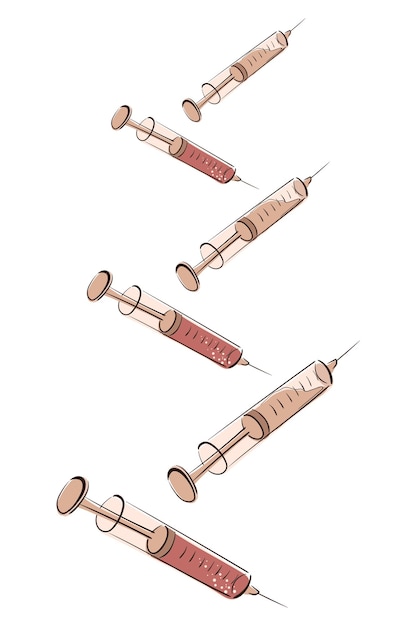 Vibrant Collection of Colorful Medical Syringes | Jiffy Designs