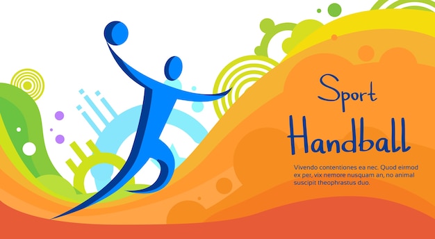 Dynamic Figures Celebrate the Thrill of Sport Handball | Jiffy Designs