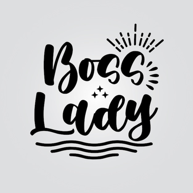 Stylish and Empowering 'Boss Lady' Graphic Design | Jiffy Designs