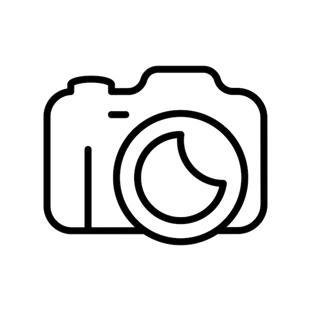 Minimalist Camera Icon with Leaf Emblem | Jiffy Designs