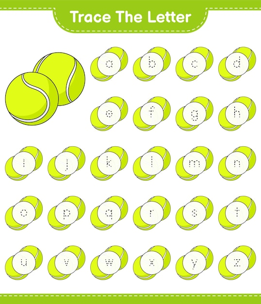 Comprehensive Tennis Ball Alphabet Tracing Collection | Jiffy Designs