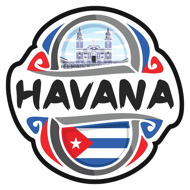 Vibrant Havana Emblem Featuring Iconic Architecture | Jiffy Designs