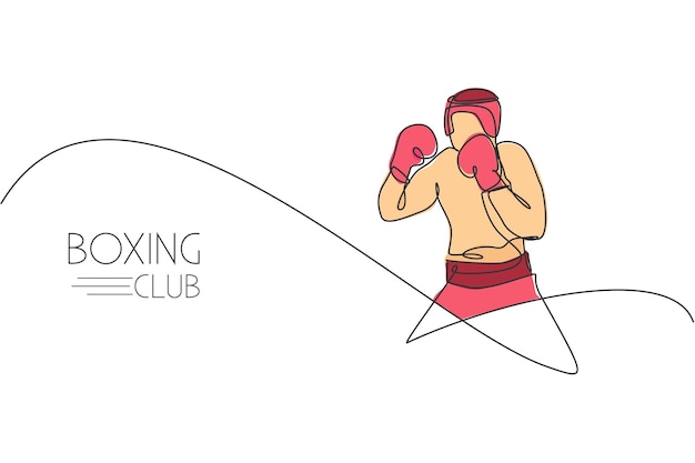 Powerful Boxer Showcased in Dynamic Boxing Club Emblem | Jiffy Designs