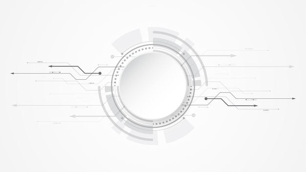 Sleek and Futuristic Circular Tech Graphic with Minimal Lines | Jiffy ...
