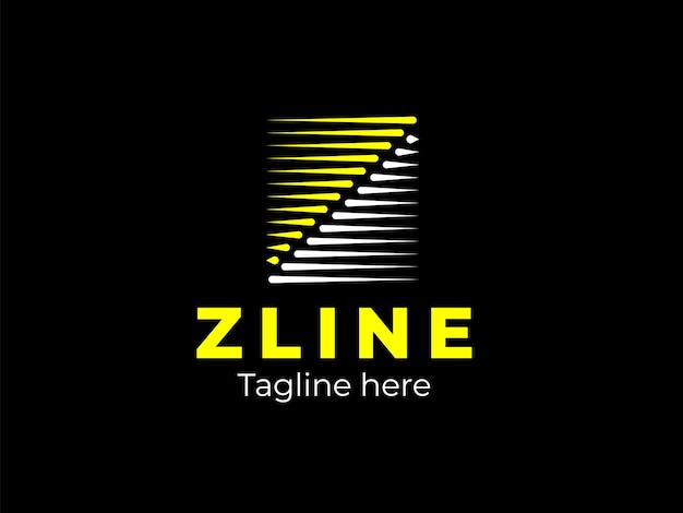 Dynamic Diagonal Stripes Logo with Bold Yellow Text | Jiffy Designs