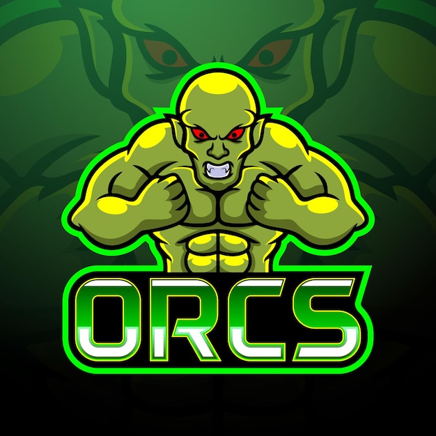 Fierce and Formidable Orc Esports Mascot Logo | Jiffy Designs