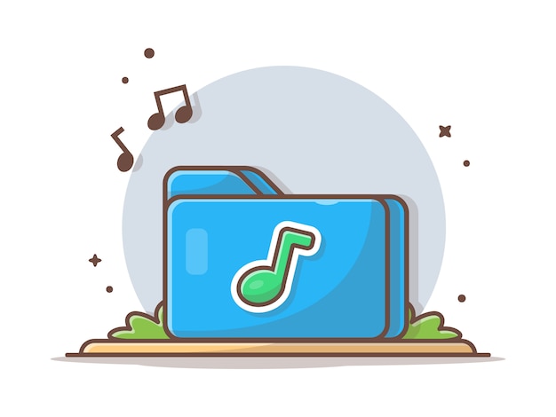 Vibrant Music Folder with Playful Notes | Jiffy Designs