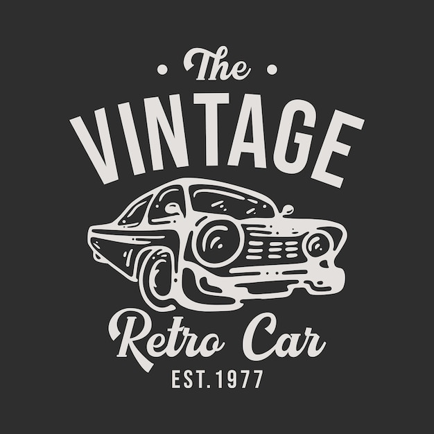Iconic Vintage Retro Car Design with Timeless Appeal | Jiffy Designs