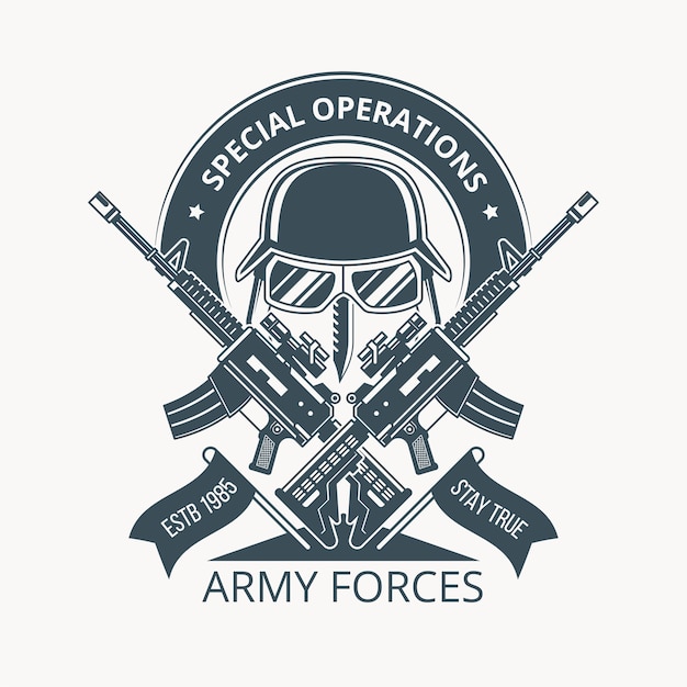 Emblem of Elite Army Special Operations Forces | Jiffy Designs