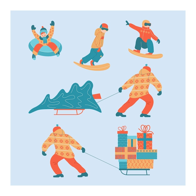 Vibrant Winter Sports Clip Art Collection for Versatile Designs | Jiffy ...