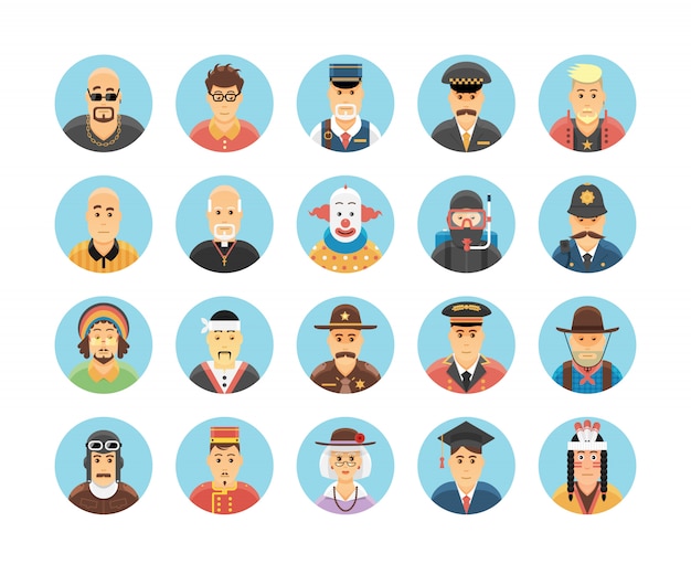 Diverse Collection of Iconic Character Avatars for Creative Projects ...