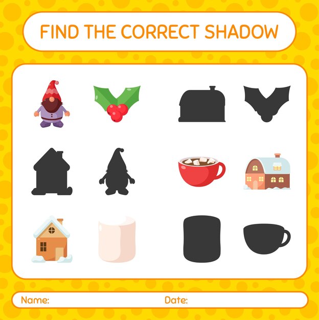 Charming Holiday Shadow Matching Game | Jiffy Designs