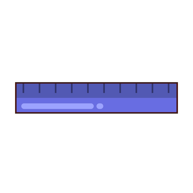 Simple Ruler with Gradient Markings | Jiffy Designs