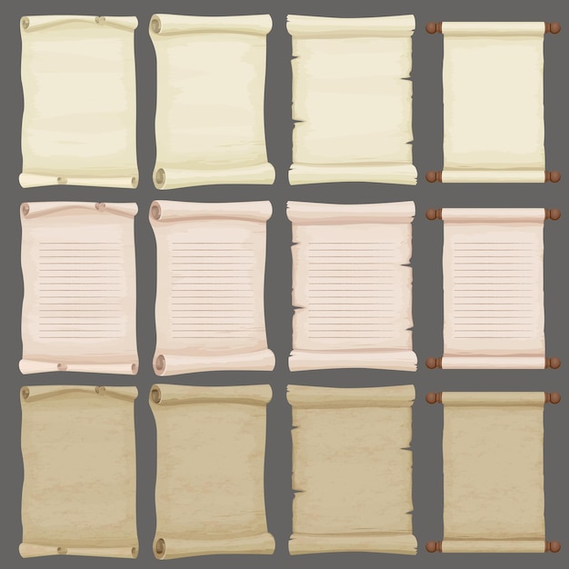 Vintage Parchment Scrolls with Elegant Borders and Textures | Jiffy Designs