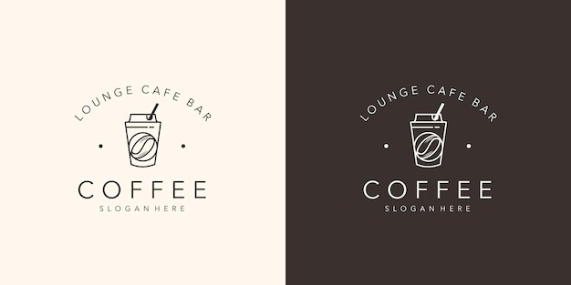Elegant Lounge Cafe Bar Coffee Logo Design | Jiffy Designs