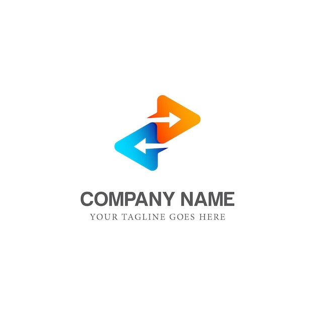 Vibrant Directional Arrows Logo for Dynamic Businesses | Jiffy Designs