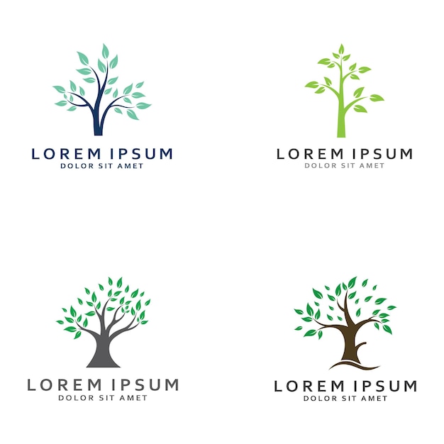 Nature-Inspired Tree Logos with Vibrant Foliage Illustrations | Jiffy ...