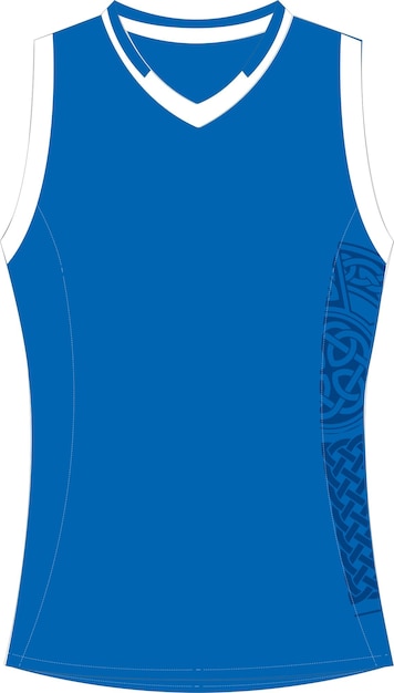 Vibrant Blue Sports Jersey with Stylized Sleeve Design | Jiffy Designs