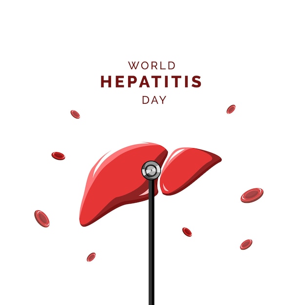Vibrant Liver Awareness: World Hepatitis Day Illustration | Jiffy Designs