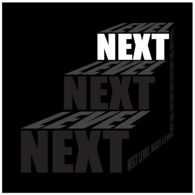 Striking Monochrome Typographic Layered Design with Repeating Text ...