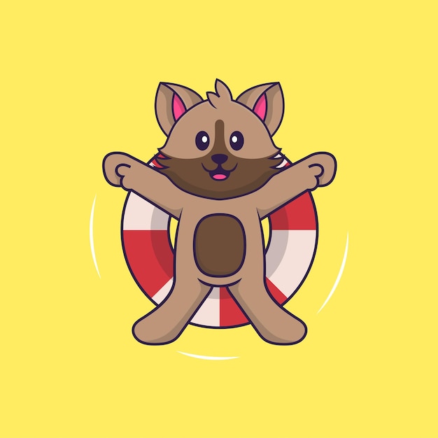 Adorable Cartoon Cat Lifesaver Design | Jiffy Designs