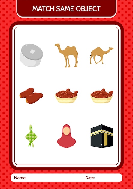 Iconic Islamic Symbols and Objects Depicted in Vibrant Illustration ...