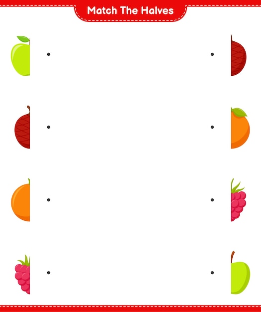 Vibrant Fruit Halves: A Matching Game | Jiffy Designs