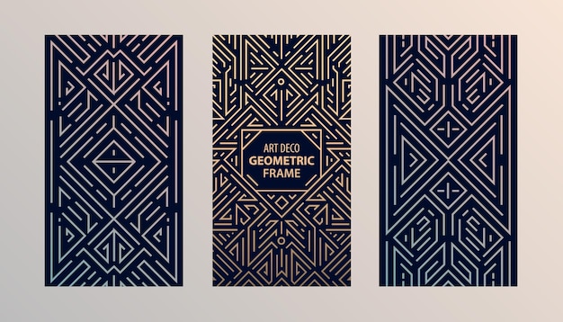 Striking Geometric Frame Collection with Intricate Patterns | Jiffy Designs