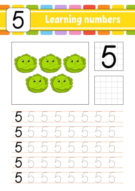 Cheerful Frog Counting: Mastering Number 5 with Playful Visuals | Jiffy ...