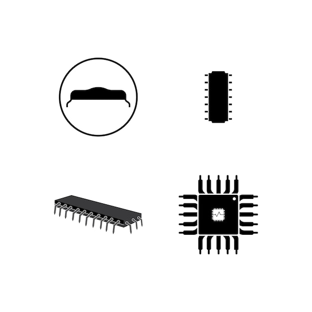 Diverse Collection of Iconic Electronic Components and Symbols | Jiffy ...