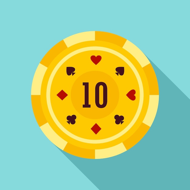Vibrant Casino Chip with Playful Suit Symbols | Jiffy Designs