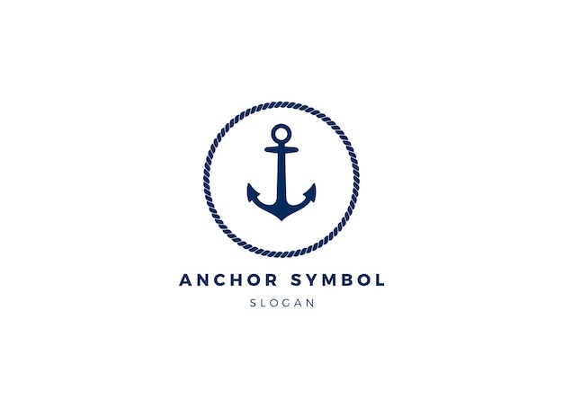 Iconic Anchor Symbol in Nautical Rope Circle | Jiffy Designs