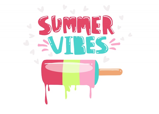 Vibrant Summer Popsicle with Playful Typography | Jiffy Designs