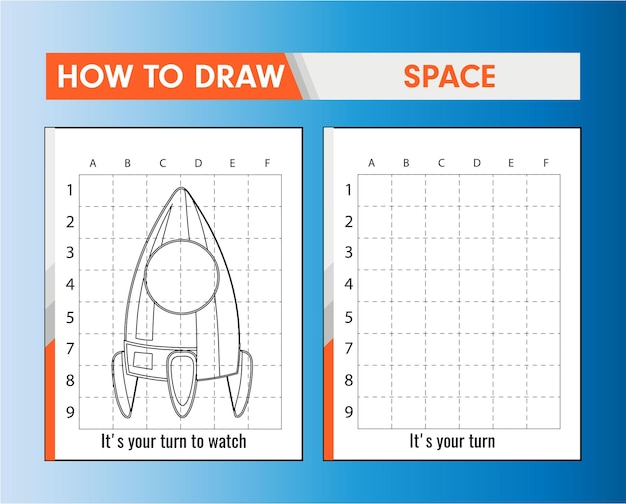 Instructional Guide to Drawing a Rocket Ship in Space | Jiffy Designs