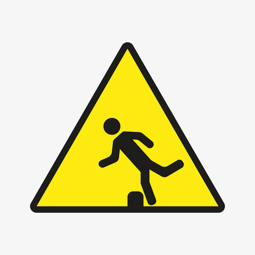 Man Tripping Over Vector Icon. Person Injury Symbol Illustration ...