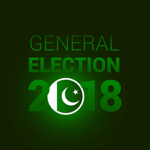 General Election 2018 Pakistan Logo in Green and White | Jiffy Designs