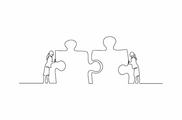 Interconnected Puzzle Pieces Representing Teamwork and Collaboration ...