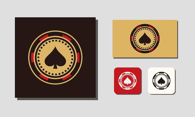 Vintage Spade Insignia with Ornate Circular Patterns | Jiffy Designs