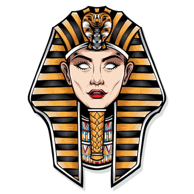 Majestic Egyptian Pharaoh Portrait with Ornate Headpiece | Jiffy Designs
