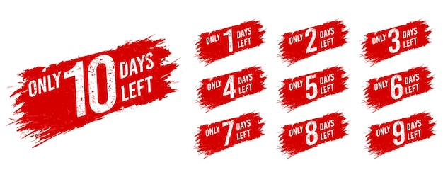 Countdown to Closing: Vibrant Red Countdown Timer Banners | Jiffy Designs