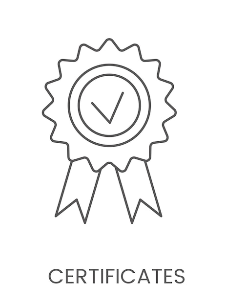 Elegant Badge with Checkmark and Ribbon Accents | Jiffy Designs