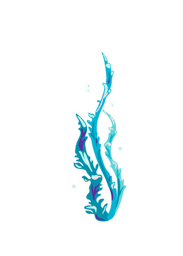 Underwater Seaweed. Aquatic Marine Algae Plant. Vector Illustration ...