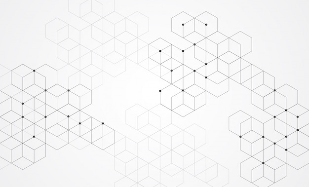 Intricate Geometric Hexagonal Pattern with Interconnected Nodes | Jiffy ...
